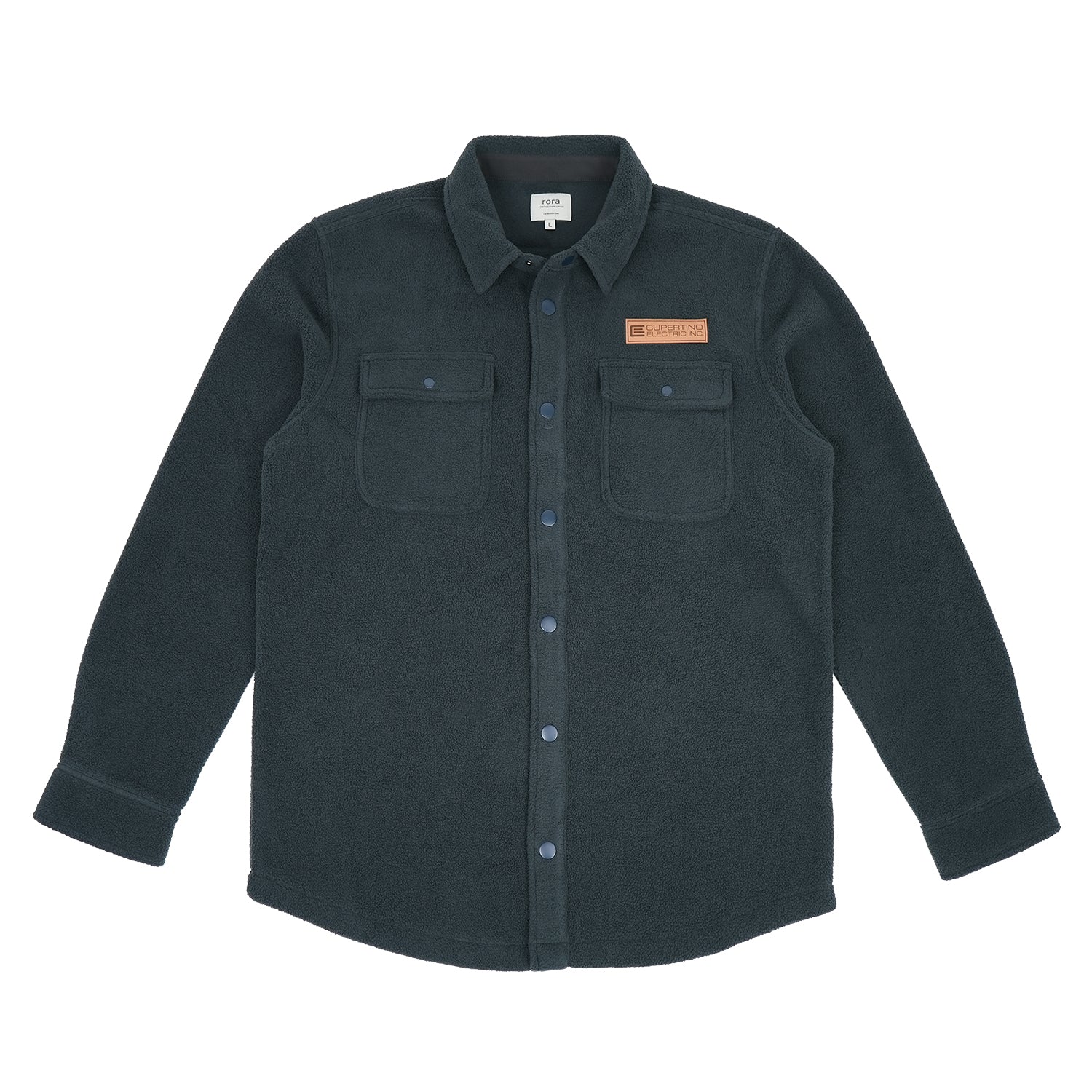 Fleece Shacket Black – Cupertino Electric Inc